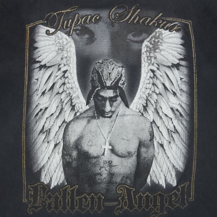 Buy Vintage Tupac Shakur Angel T-Shirt 'Faded Black' - 2903 ...