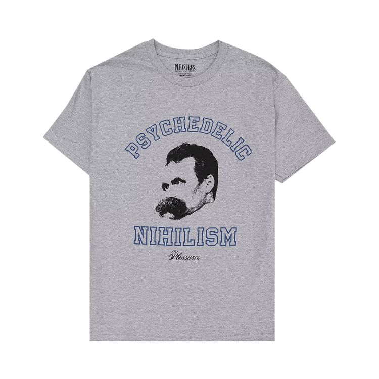 Buy Pleasures Psychedelic Nihilism T-Shirt 'Heather Grey' - P23SP059 ...