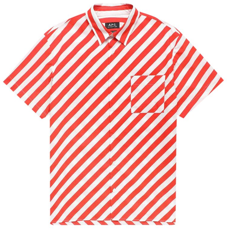 Buy A.P.C. Riley Chemisette 'Red' - COGEN H12560 RED | GOAT