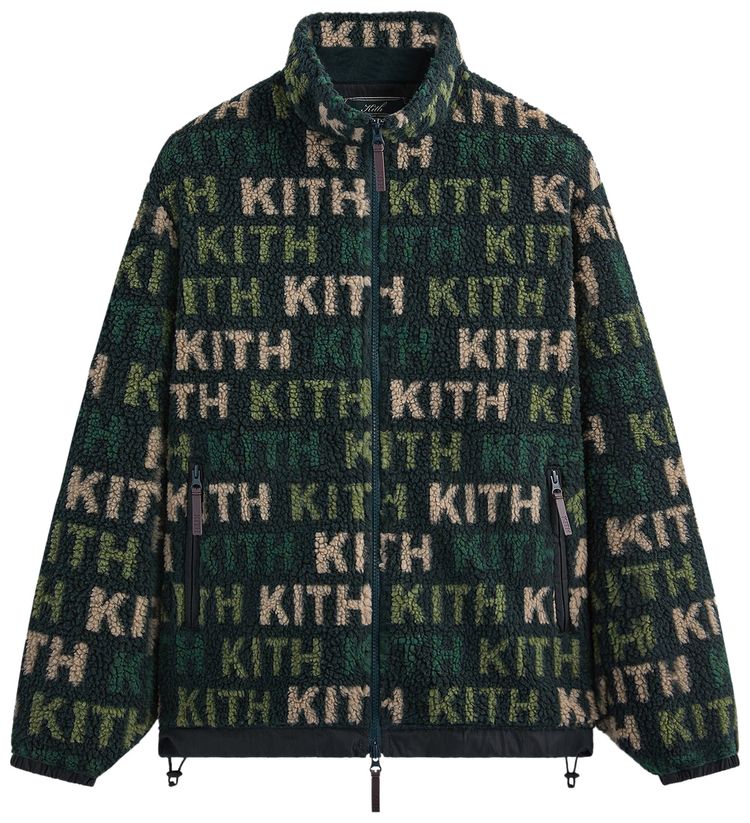Buy Kith Pinehurst Sherpa Full Zip 'Stadium' - KHM010490 302 | GOAT