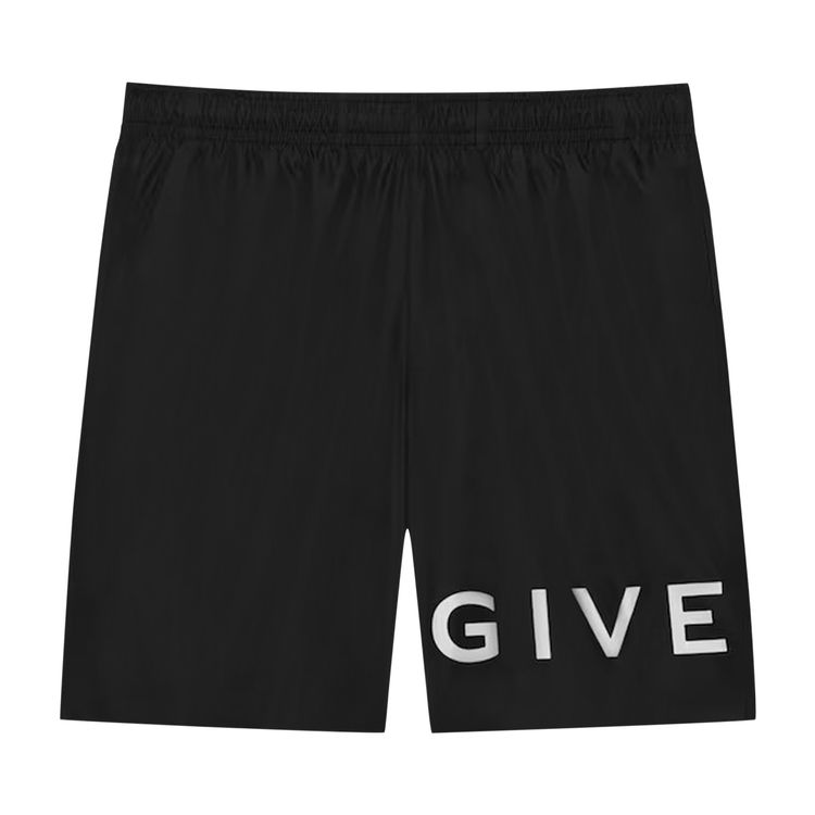 Buy Givenchy 4G Long Swim Shorts 'Black/White' - BMA00N1453 004 | GOAT