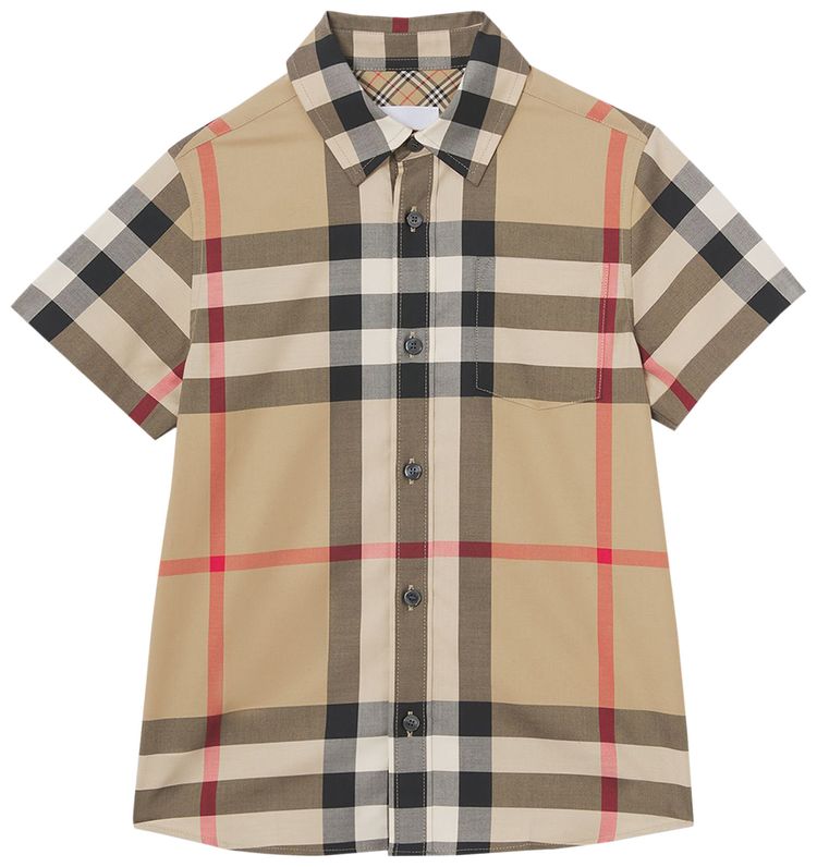 Buy Burberry Kids Check Shirt 'Archive Beige' - 8040991 | GOAT