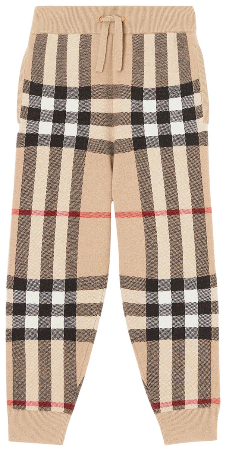 Buy Burberry Kids Vintage Check Drawstring Trousers 'Archive Beige' - 8051753 | GOAT UK
