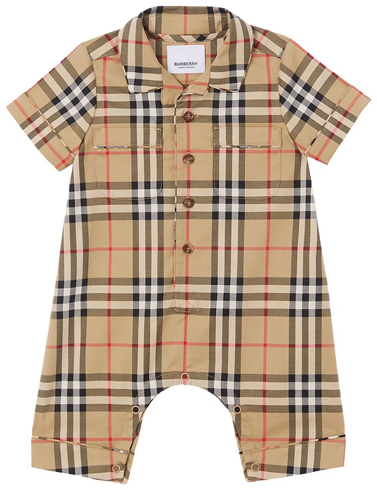Buy Burberry Kids Vintage Check Shortie 'Archive Beige' - 8062042 | GOAT