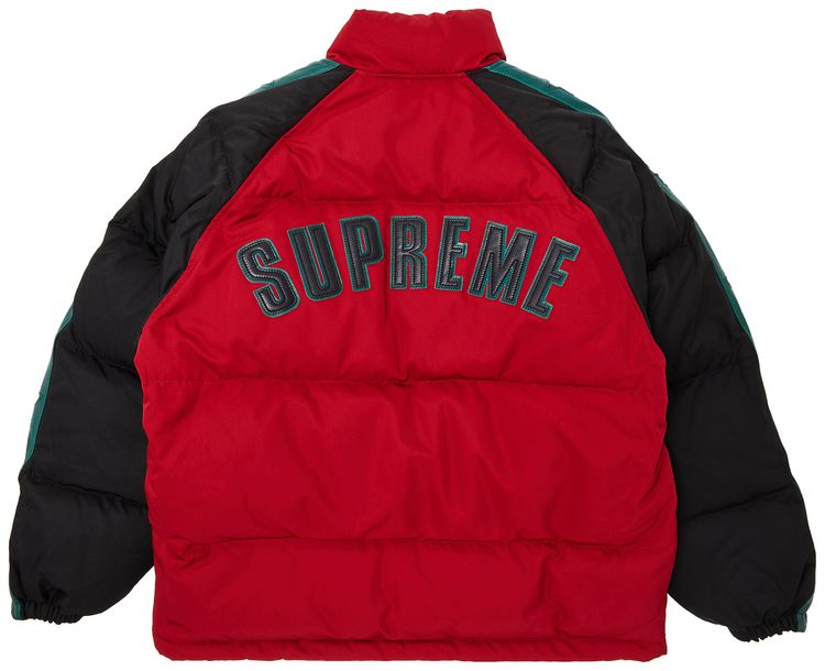 Buy Supreme Star Sleeve Down Puffer Jacket 'Red' - FW23J48 RED | GOAT