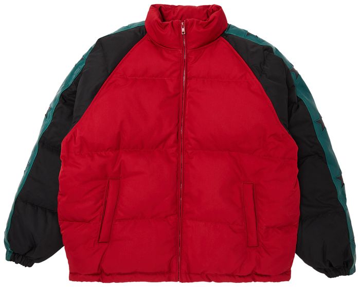 Buy Supreme Star Sleeve Down Puffer Jacket 'Red' - FW23J48 RED | GOAT