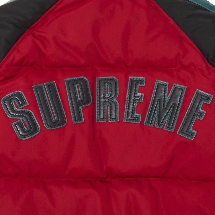 Buy Supreme Star Sleeve Down Puffer Jacket 'Red' - FW23J48 RED | GOAT