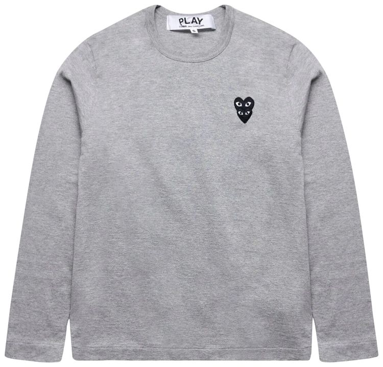 Buy Comme des Garçons PLAY Long-Sleeve T-Shirt 'Grey' - P1T300 GREY | GOAT