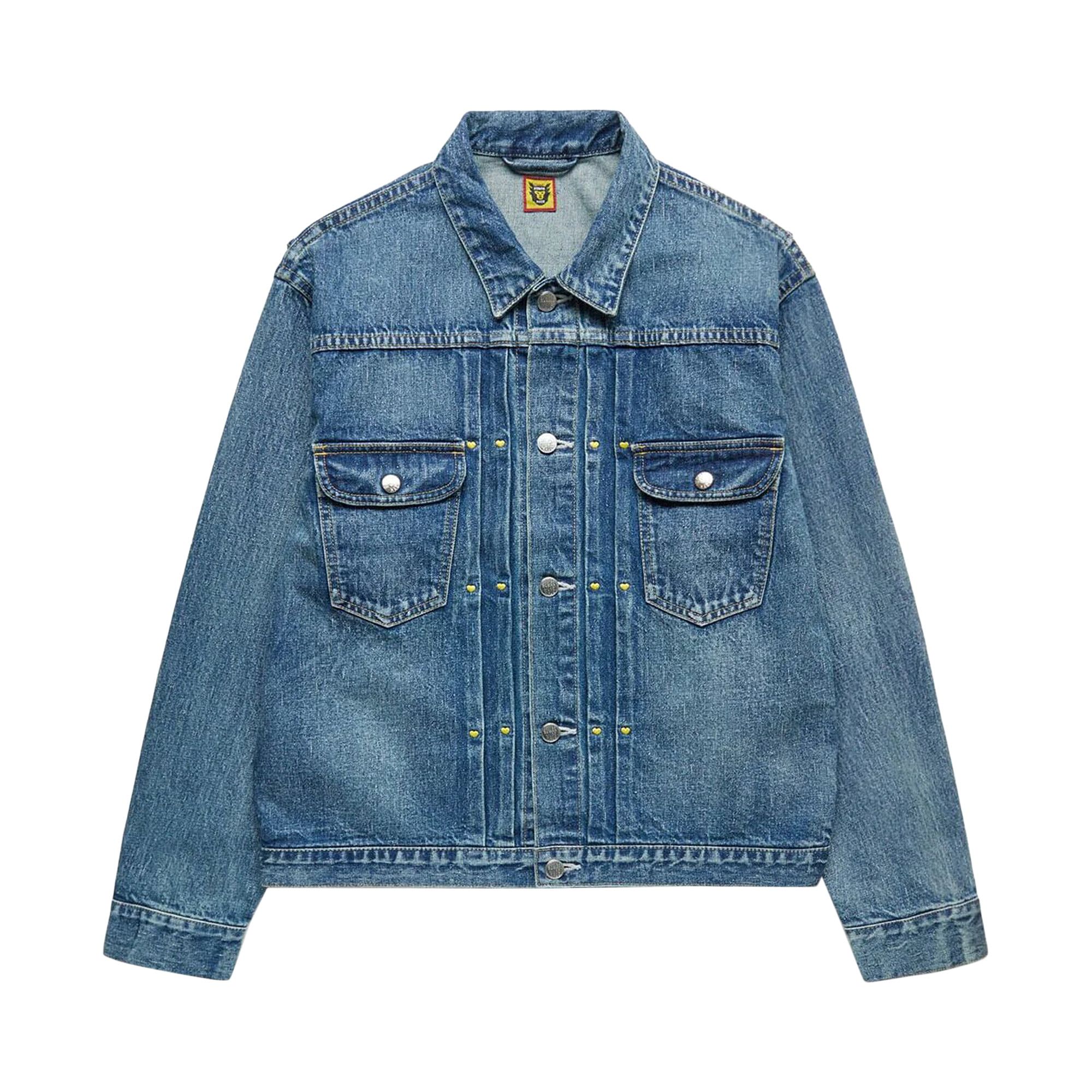 Buy Human Made Denim Work Jacket 'Indigo' - HM25JK022 INDI Buy Human Made Denim Work Jacket 'Indigo' - HM25JK022 INDI