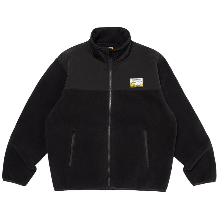 Buy Human Made Fleece Jacket 'Black' - HM26JK039 BLAC | GOAT