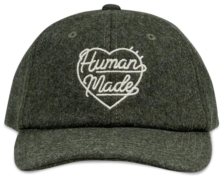 Buy Human Made 6 Panel Wool Cap 'Green' - HM26GD012 GREE | GOAT