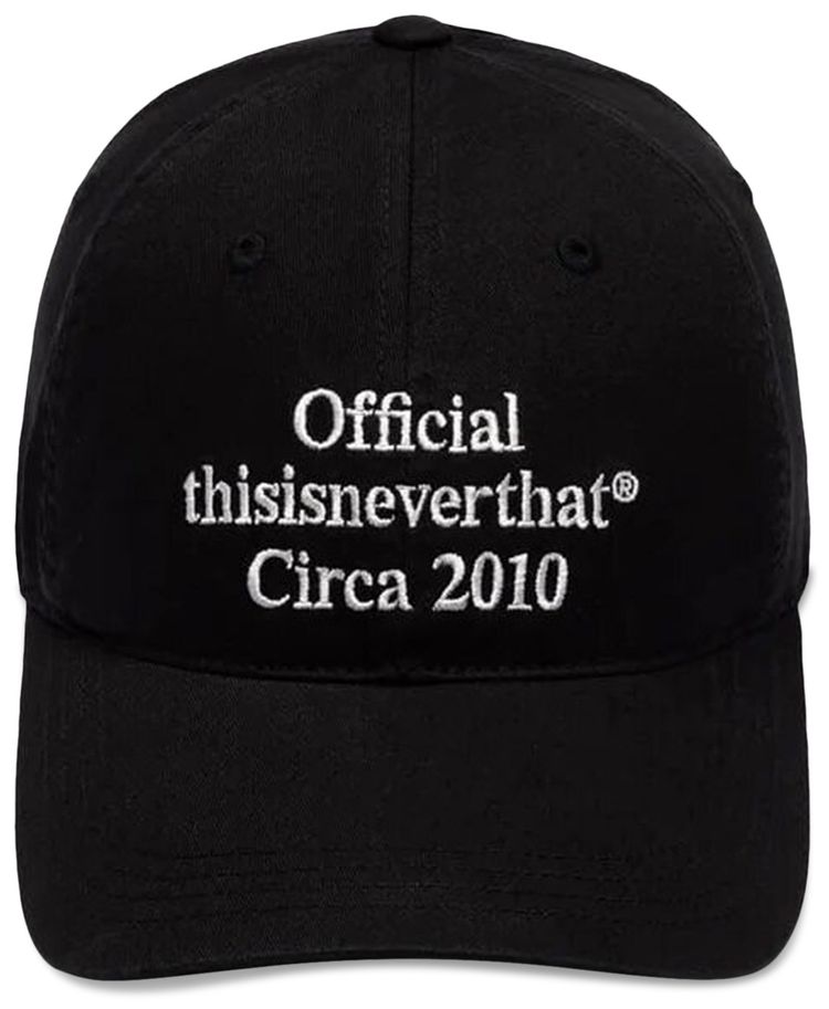 Buy thisisneverthat Times Cap 'Black' - TN233WHWBC04 BLAC | GOAT