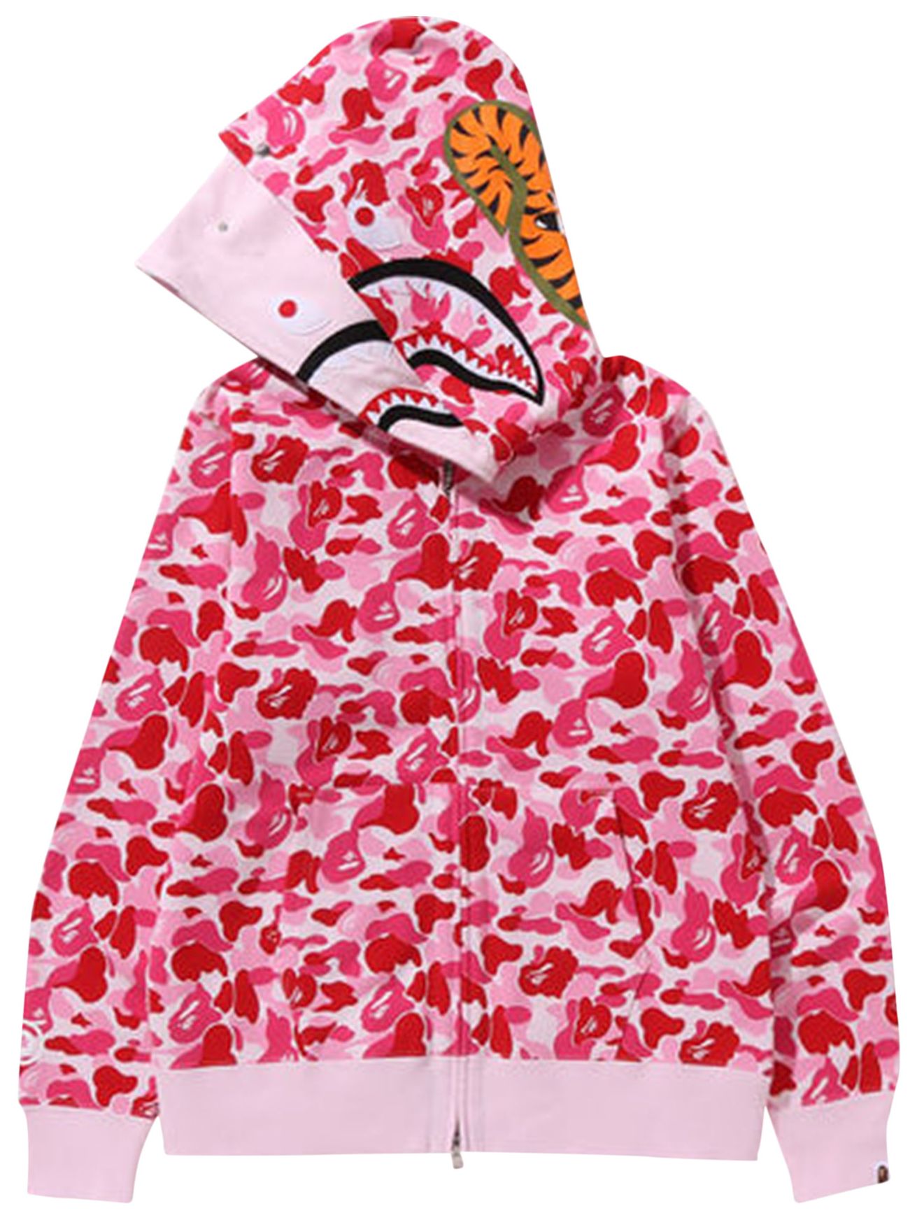Buy BAPE ABC Camo Double Shark Full Zip Hoodie 'Pink' - 1J80 115 008 ...