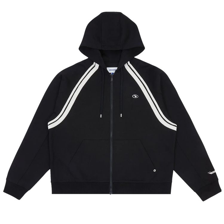Buy Ader Error Zip Hoodie 'Black' - BMADFWHD0401BK | GOAT