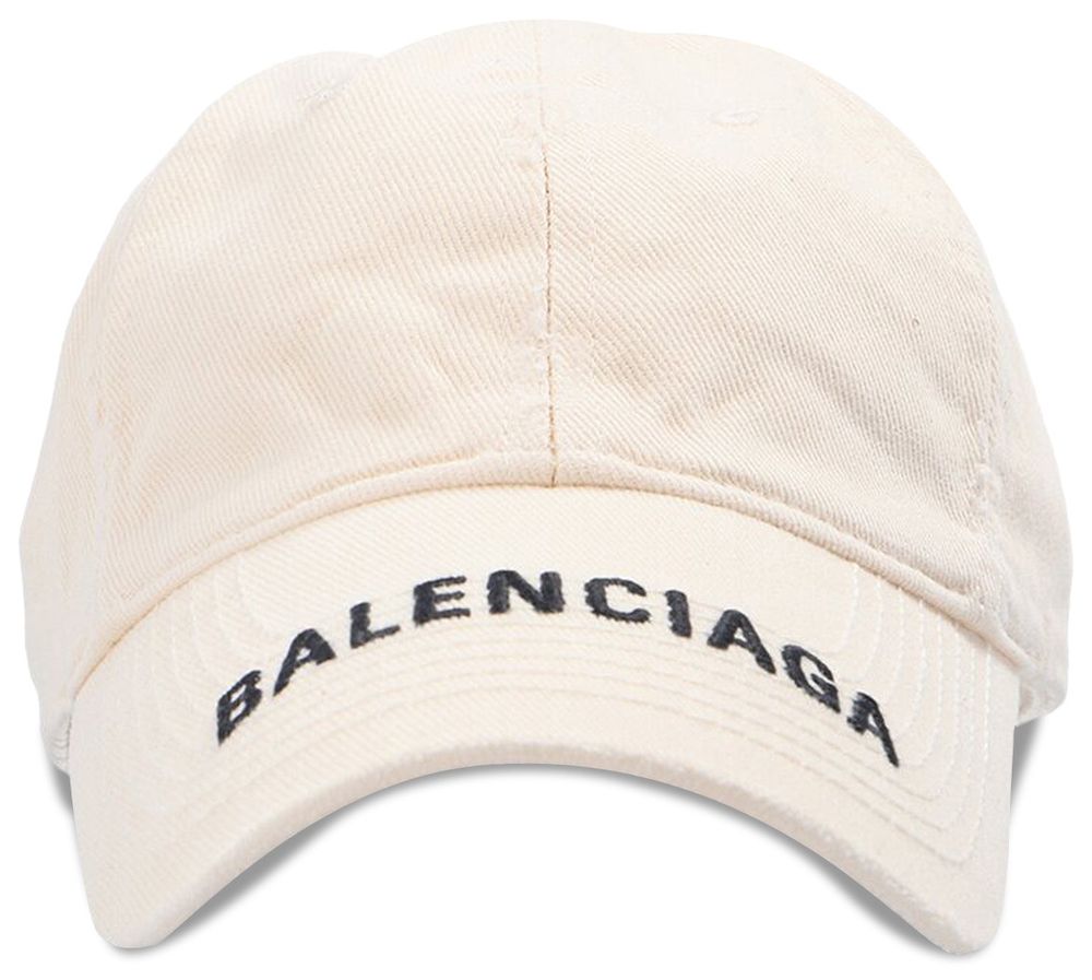 Buy Balenciaga Logo Visor Baseball Cap 'Chalky White/Black' - 673318 ...