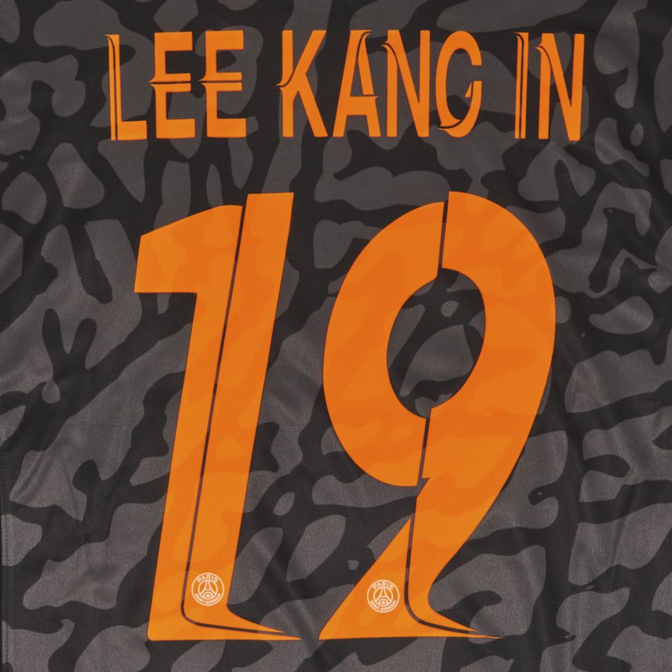 Buy Paris Saint-Germain x Jordan Third Stadium Kang-In Lee UCL Print Jersey + Badges 'Black ...