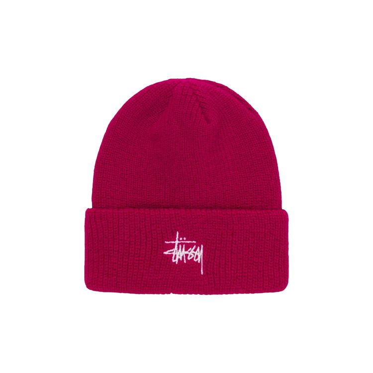 Buy Stussy Basic Cuff Beanie 'Magenta' - 1321019 MAGE | GOAT