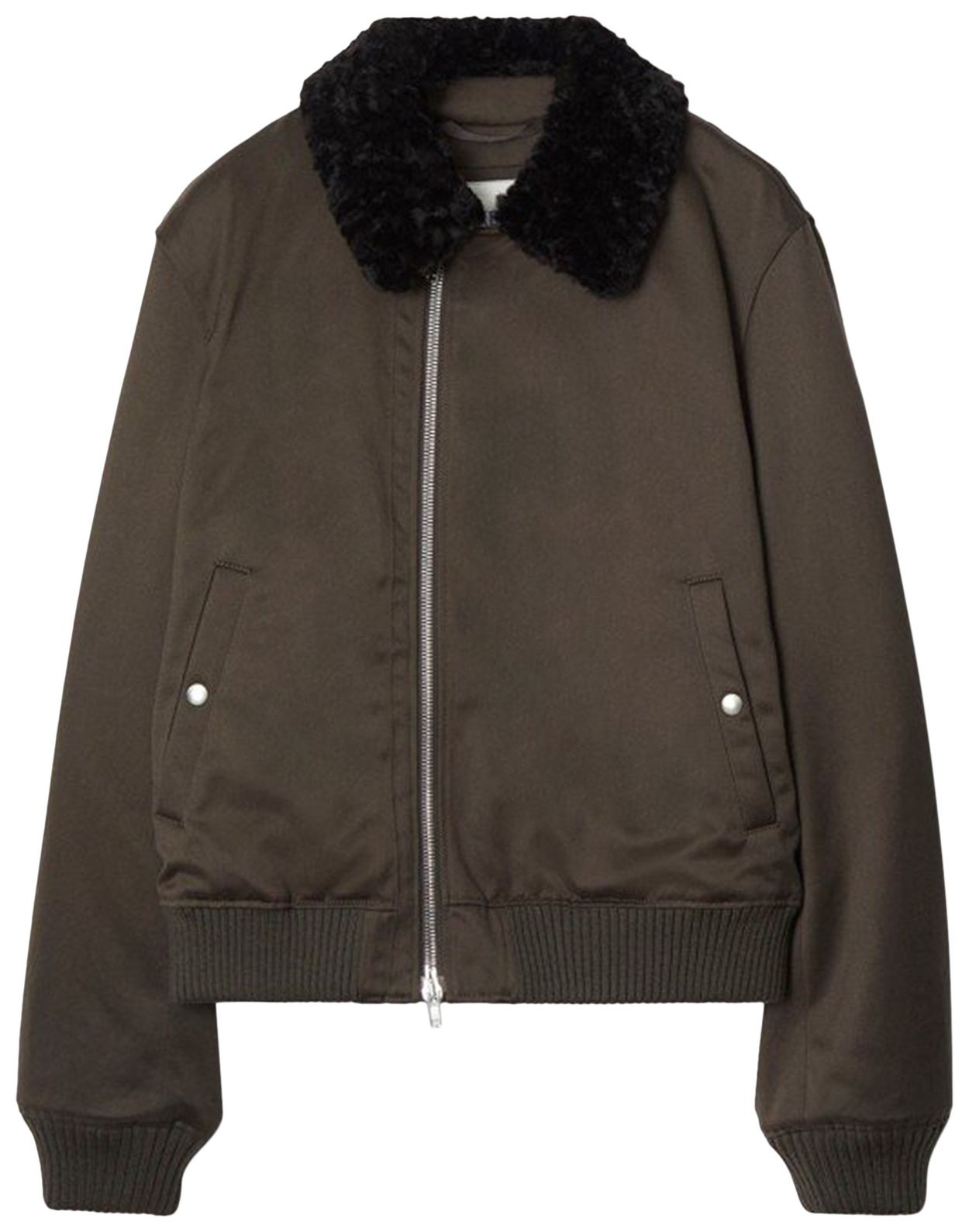 Buy Burberry Shearling Bomber Jacket 'Otter' - 8077137 | GOAT