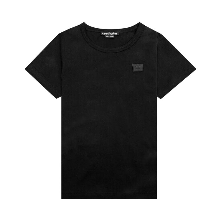 Buy Acne Studios Kids Nash Face T-Shirt 'Black' - 2NH173 GOAT BLAC | GOAT