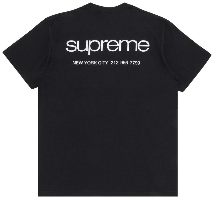 Buy Supreme NYC Tee 'Black' - FW23T56 BLACK | GOAT