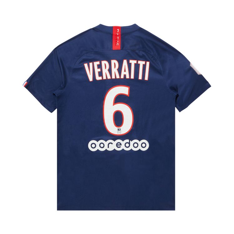 Buy Pre-Owned Paris Saint-Germain Verratti #6 Home Stadium Jersey 'Navy ...