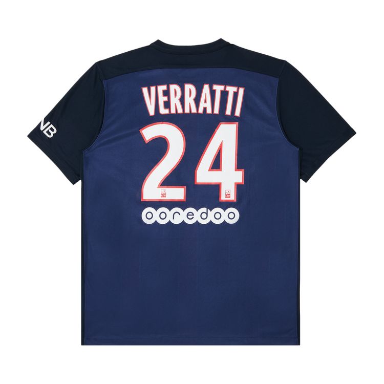 Buy Pre-Owned Paris Saint-Germain Verratti #24 Home Stadium Jersey ...