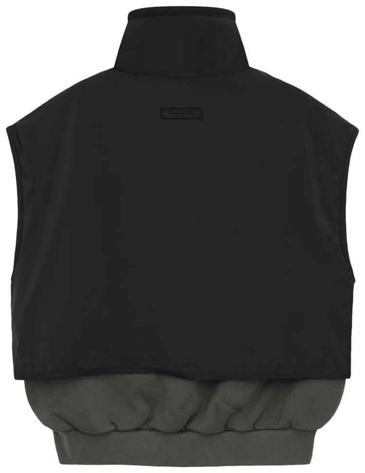 Buy Fear of God Essentials Nylon Fleece Mockneck Vest 'Ink/Jet Black ...