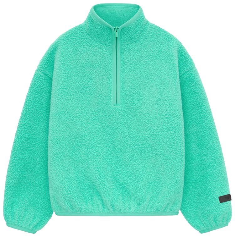 Buy Fear of God Essentials Kids Polar Fleece Half Zip Mockneck 'Mint ...