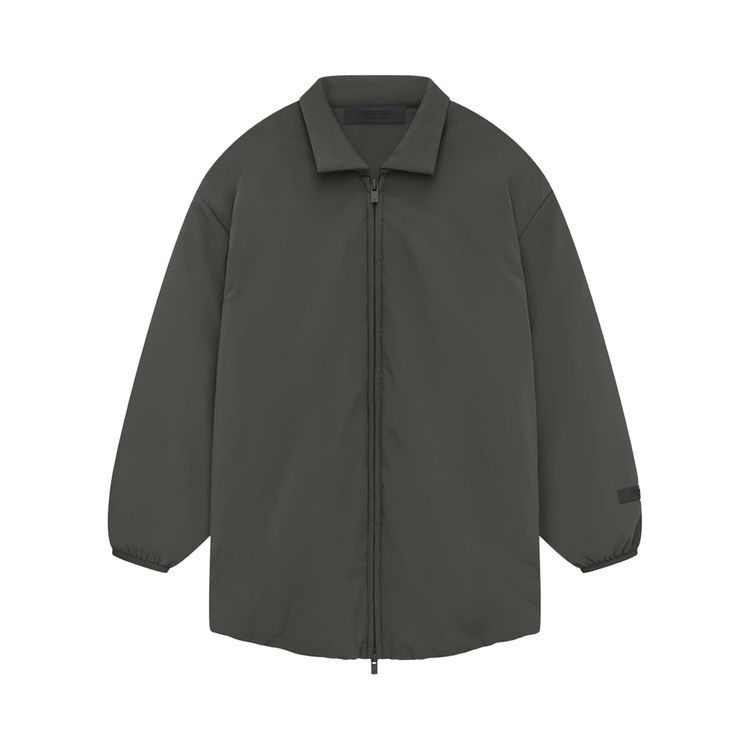 Buy Fear of God Essentials Kids Filled Shirt Jacket 'Ink ...