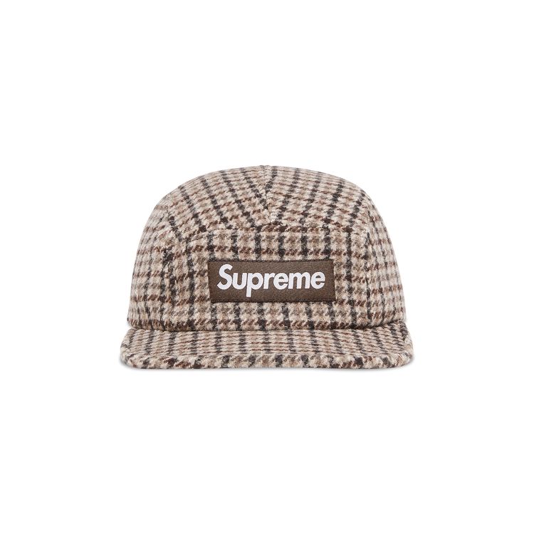 Buy Supreme Houndstooth Wool Camp Cap 'Tan' - FW23H102 TAN | GOAT