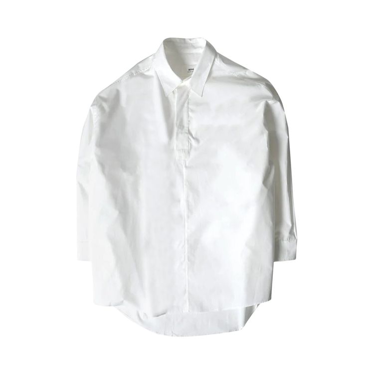 Buy Ami Shirt Dress 'Natural White' - FDR108 CO0014 168 | GOAT