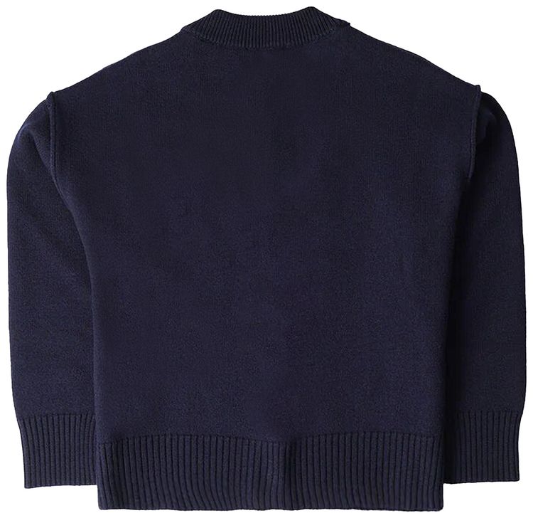 Buy Ami Large Heart Cardigan 'Blue' - UKC006 018 4005 | GOAT