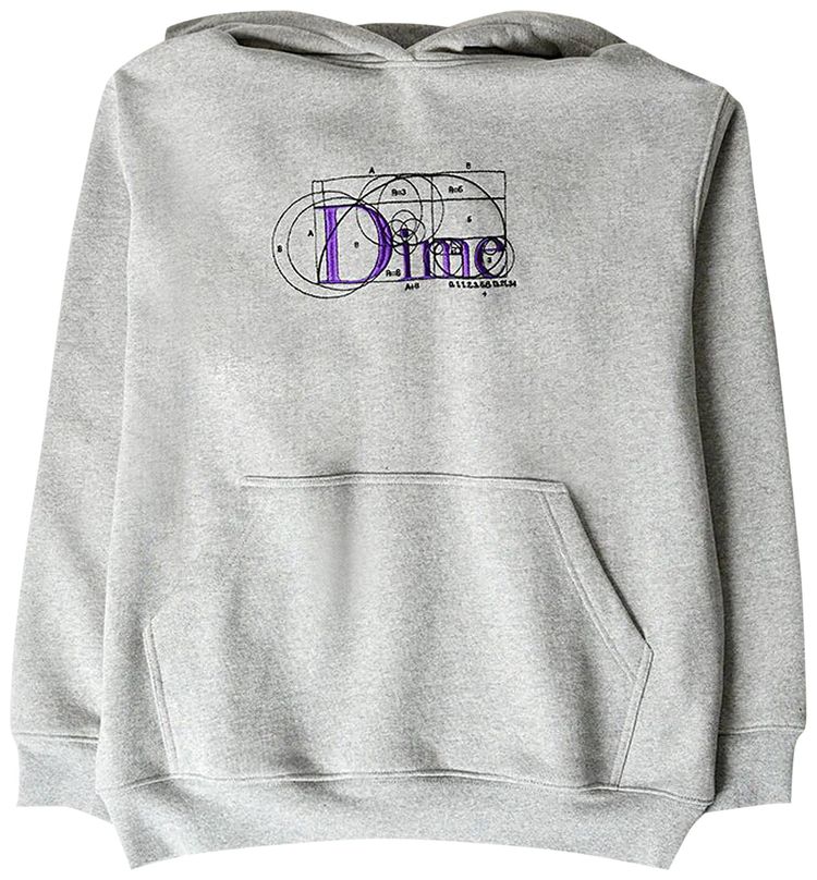 Buy Dime Classic Ratio Hoodie 'Grey' - DIME23D2D10GRY | GOAT