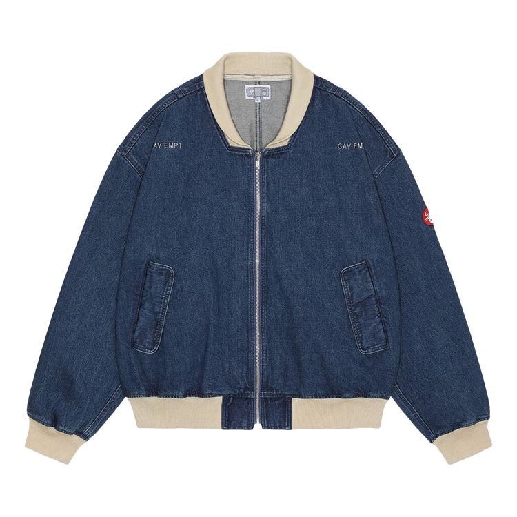 Buy Cav Empt Washed Denim Zip Jacket 'Indigo' - CES24JK21 INDI | GOAT