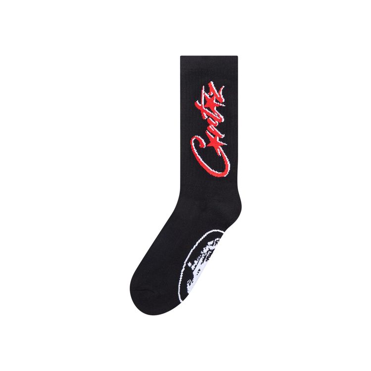 Buy Corteiz Allstarz Socks 'Black/Red' - 7892 1FW230605AS BLAC | GOAT