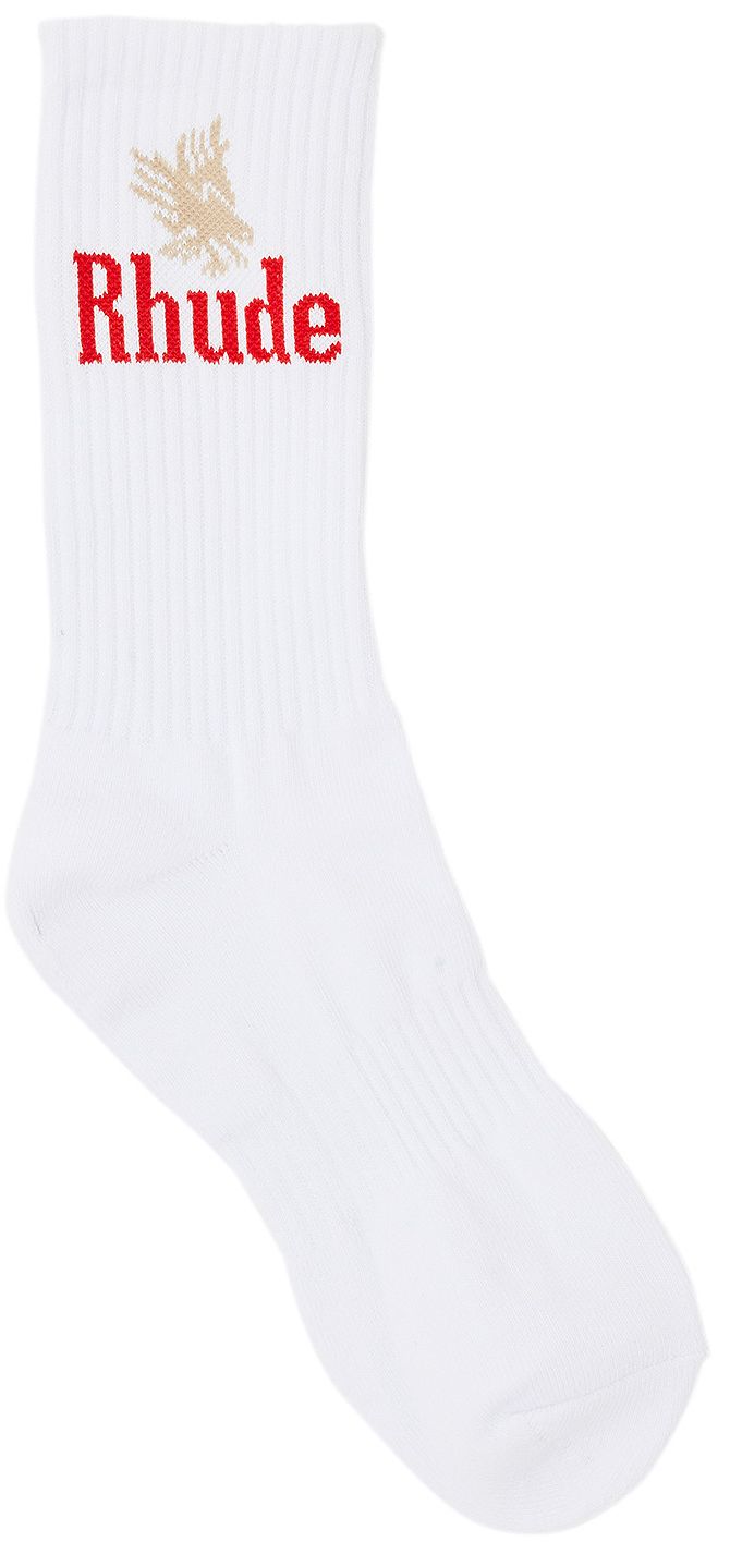 Buy Rhude Eagles Sock 'White/Red' - PS24SO026161490371 | GOAT