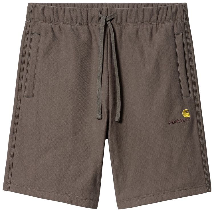 Buy Carhartt Wip American Script Sweatshort Brown I031685 Brow Goat