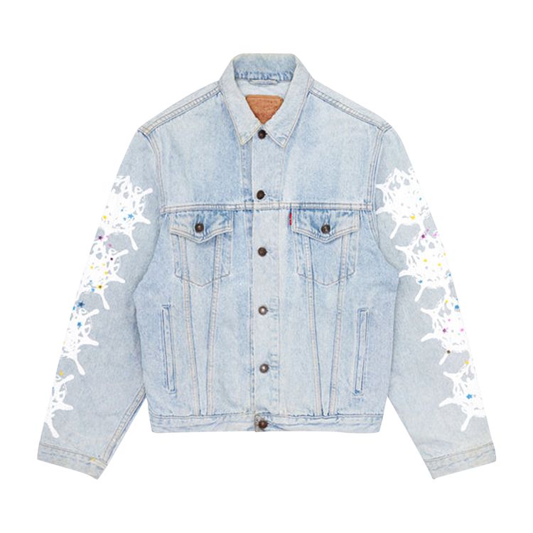 Buy Sp5der Vintage Web Trucker Jacket 'Denim' - SP5 JKT WEBVB | GOAT
