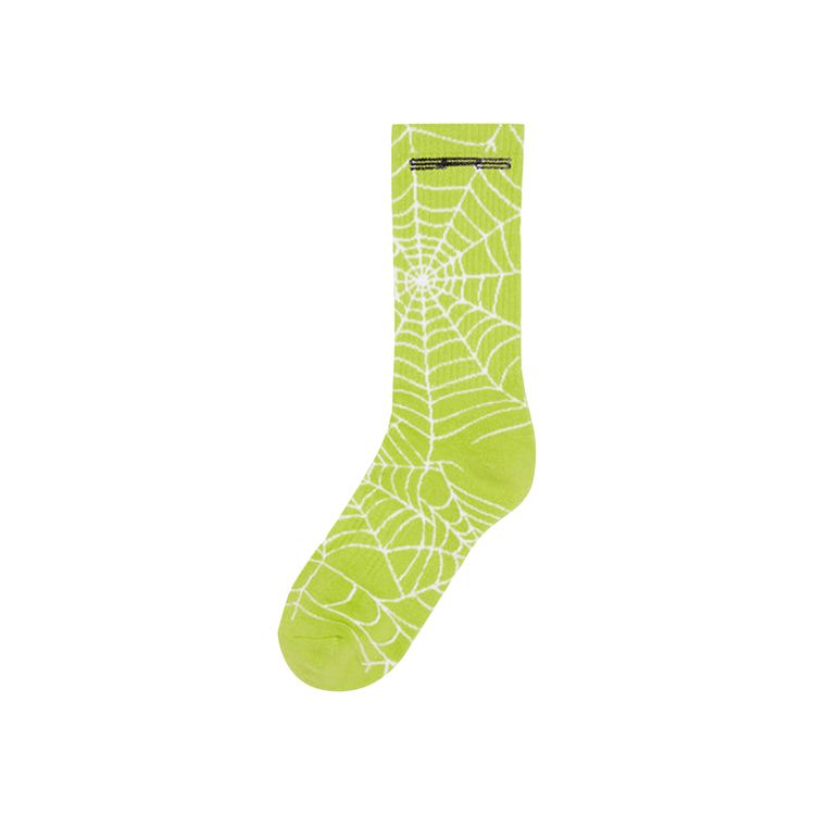 Buy Sp5der All Over Print Socks 'Green' - SP5 AOP SOCK GRE | GOAT