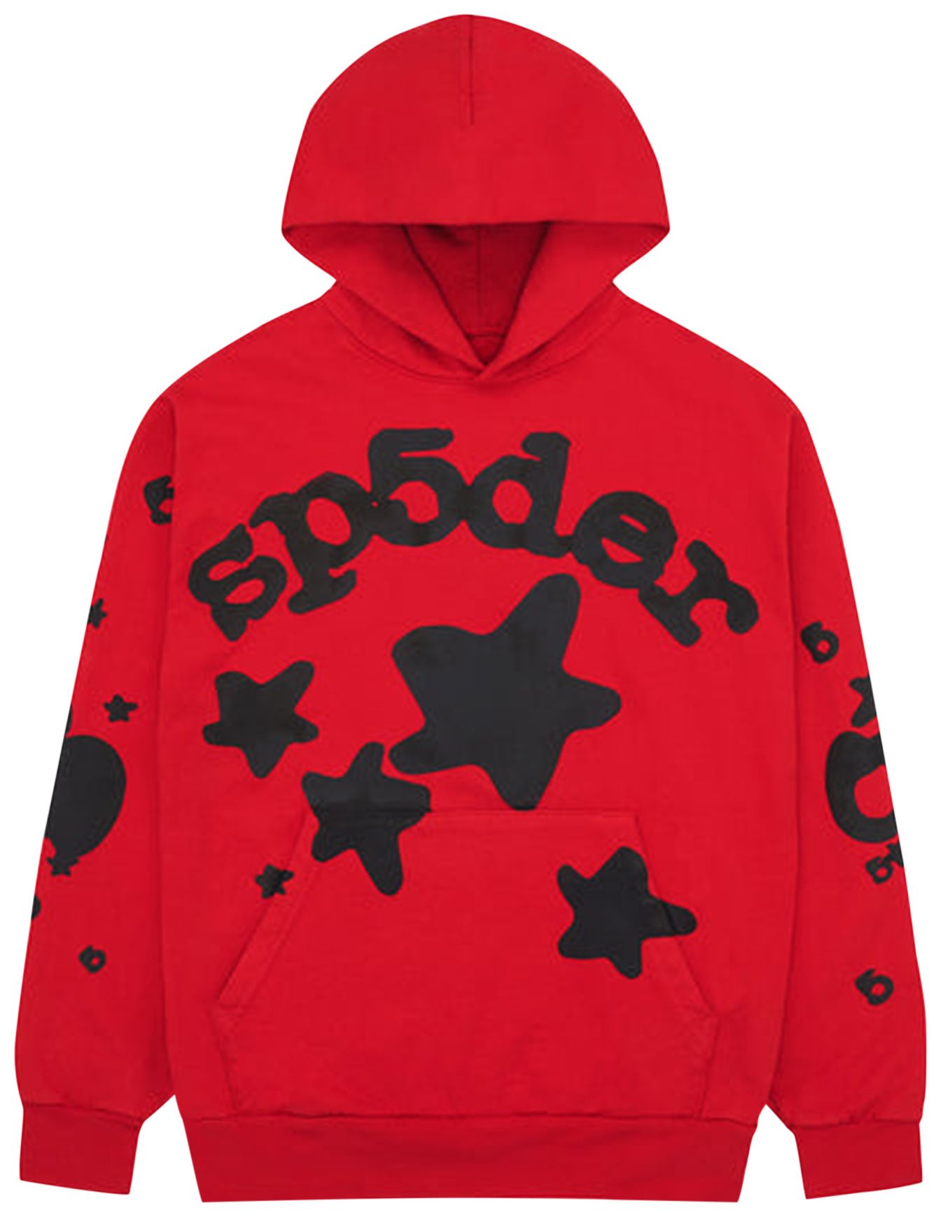 Buy Sp5der Beluga Hoodie 'Red/Black' - SP5 BEL HDRED | GOAT