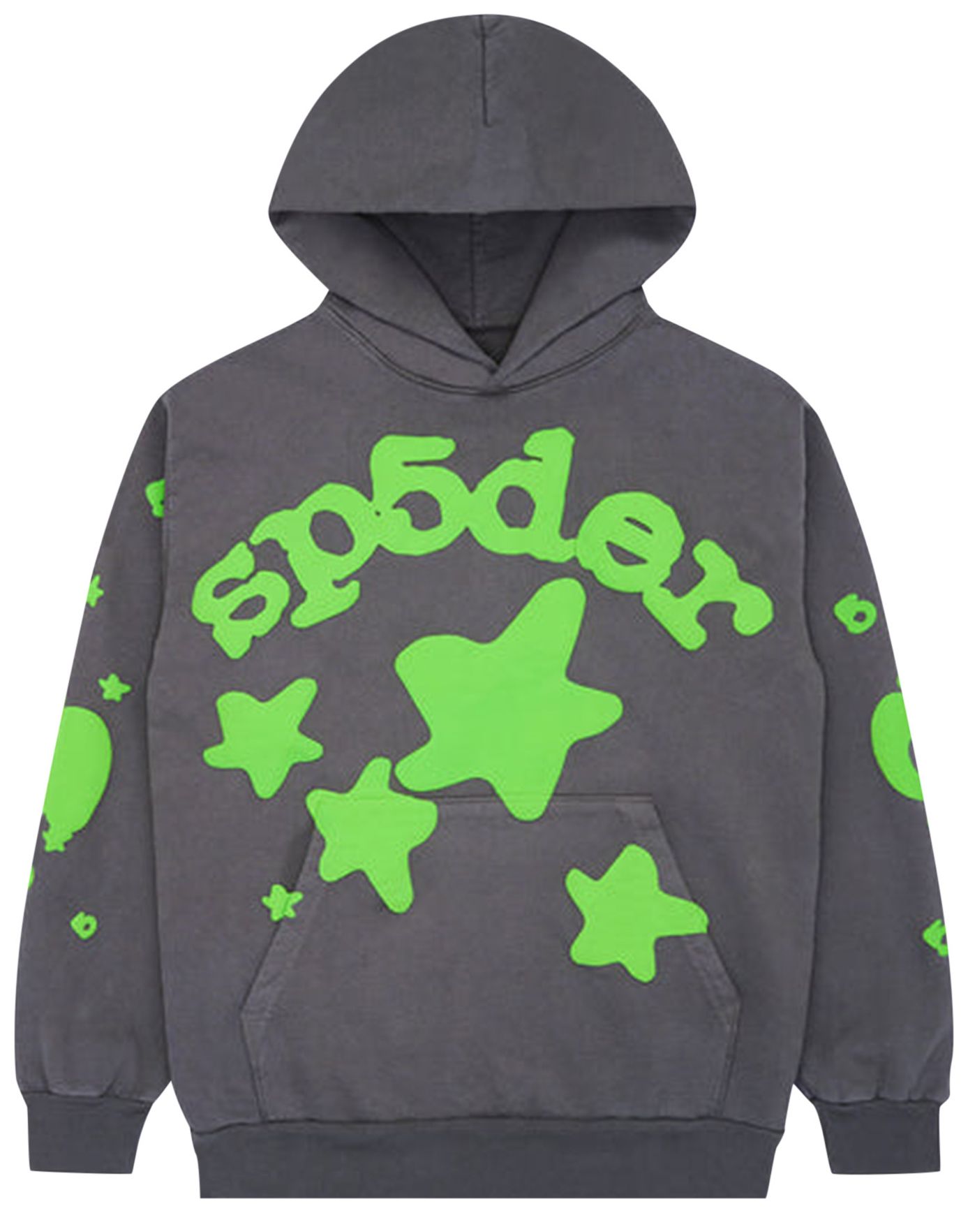 Buy Sp5der Beluga Hoodie 'Slate Grey/Green' - SP5 BEL SLTEHD | GOAT