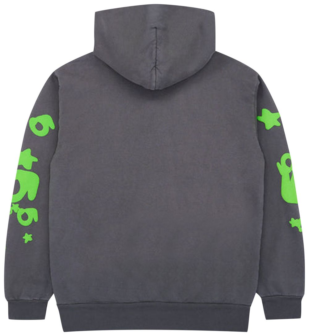 Buy Sp5der Beluga Hoodie 'Slate Grey/Green' - SP5 BEL SLTEHD | GOAT