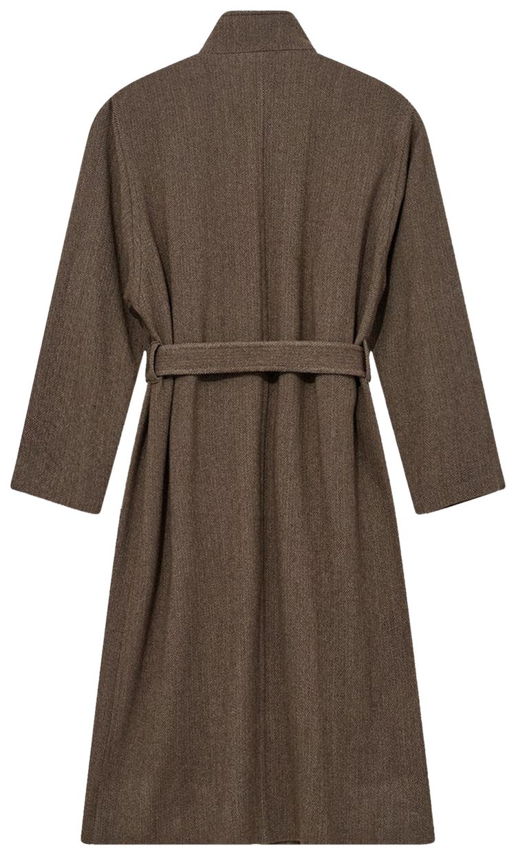 Buy Lemaire Bathrobe Coat 'Dark Brown/Beige' - CO1032 LF1159 MU149 | GOAT