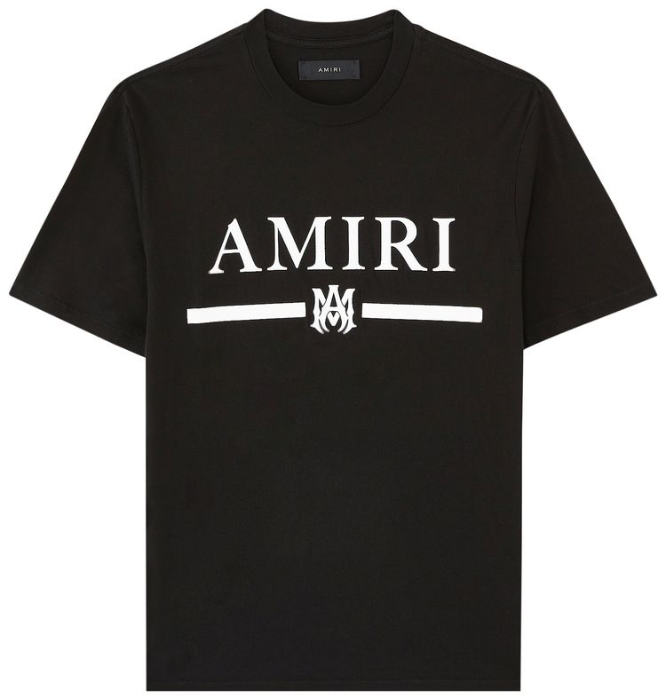 Buy Amiri Bar Logo Tee 'Black' - AMJYTE1033 001 BLAC | GOAT