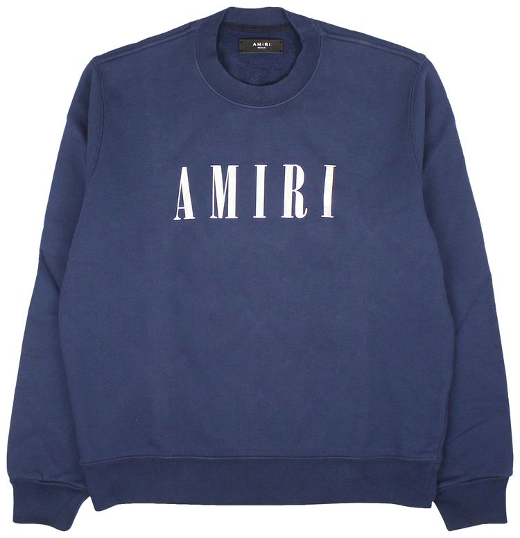 Buy Amiri Core Logo Crew 'Navy' - EXMJC001 410 NAVY | GOAT