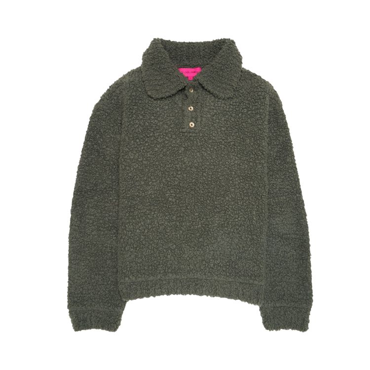 Buy The Elder Statesman Furry Rugby 'Foliage' - 230215 309 FOLI | GOAT