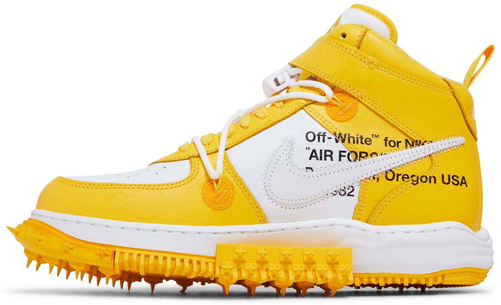 Buy Off-White x Nike Air Force 1 Mid SP Leather 'Varsity Maize ...