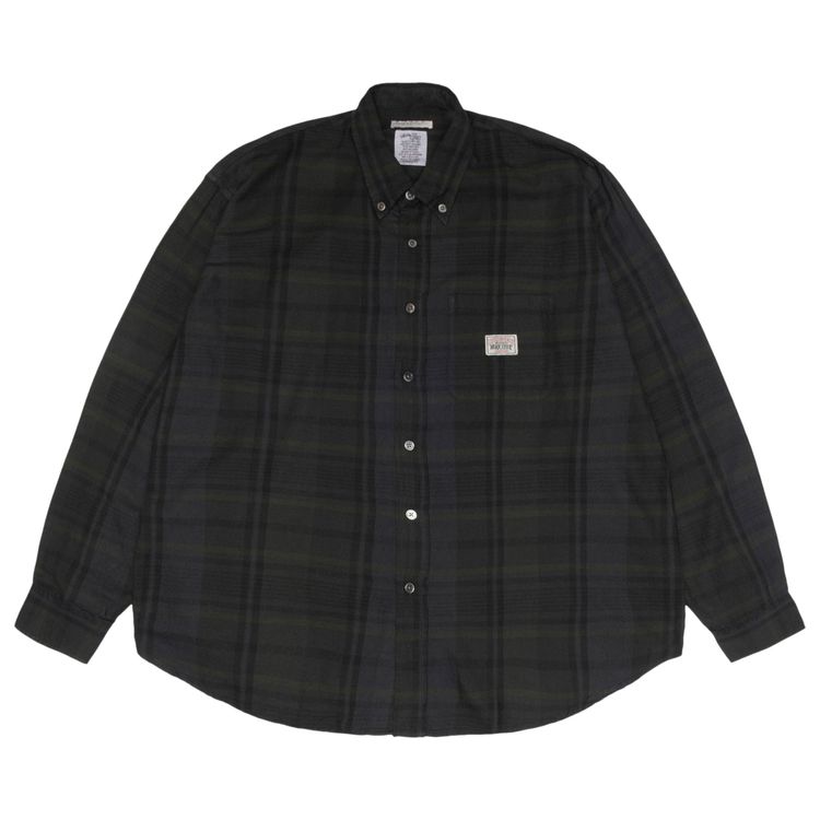Buy Stussy x Our Legacy Work Shop Check Shirt 'Overdyed Green ...