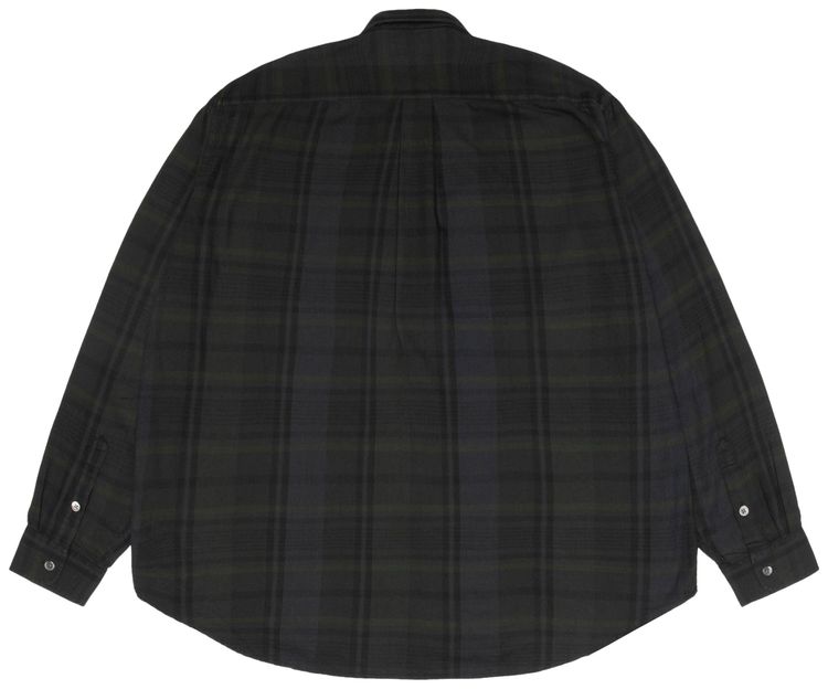 Buy Stussy x Our Legacy Work Shop Check Shirt 'Overdyed Green ...
