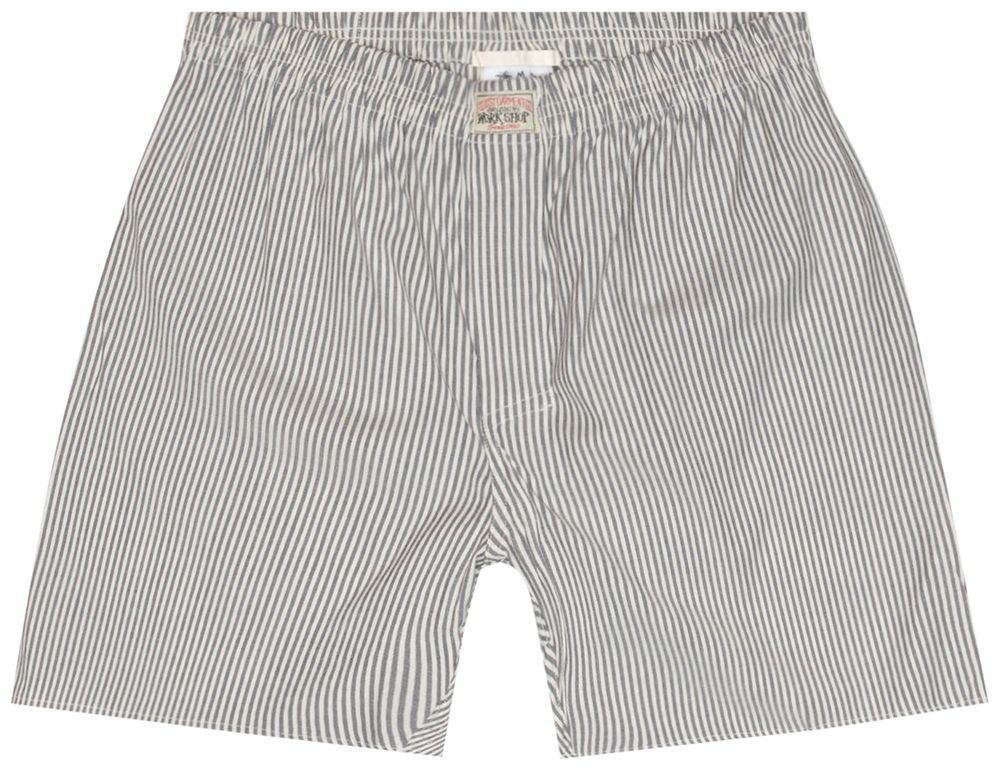 Buy Stussy x Our Legacy Work Shop Boxer Short 'Grey Stripe Fluid ...